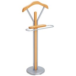 Boxxx Herrendiener, Buche, Alu, Metall, Holzwerkstoff, 46x109x29 cm, Bsci, Hutablage, standfeste F&uuml;&szlig;e, Jackenhalter, Garderobe, Garderobenst&auml;nder