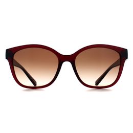 Armani Exchange AX4127S 824113 gl&auml;nzend transparent rot braun Verlauf Sonnenbrille