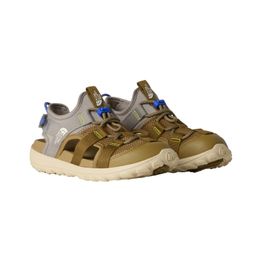 Outdoorsandale The North Face "Y EXPLORE CAMP SHANDAL", Kinder, Gr. 33,5, braun (cedar, tnf blau), Textil, Schuhe Outdoorsandale