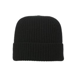 Jack & Jones Strickm&uuml;tze JACK & JONES "JACCOPENHAGEN BEANIE NOOS", Herren, schwarz, Strick, Materialmix, unifarben, M&uuml;tzen Strickm&uuml;tze, Wolle mit Kaschmir