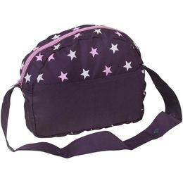 Bayer Chic 2000 Puppen Wickeltasche CHIC2000 "Jeans Grey", lila (stars lila), Puppenausstattungen, KinderB:29cm H:22cm T:9cm, Polyester, B:29cm H:22cm T:9cm