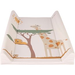 Wickelauflage Sterntaler "schmal Safari", beige (ecru), B:50cm L:70cm, PVC-Folie, Polyester, Polyurethan, Wickelauflagen, Wickelauflage, Made in Europe