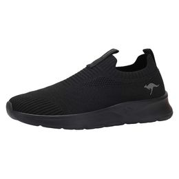 Sneaker Kangaroos "K-NJ RONA", Damen, Gr. 41, jet schwarz, mono, Textil, Schuhe Sneaker, praktischer Schlupfeinstieg