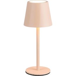REALITY LEUCHTEN LED Tischleuchte "DIAZ, Outdoor Akku Tischlampe H&ouml;he 21 cm &Oslash; 8,5 cm, IP44, Touchdimmer", beige (sand), 1, &Oslash; 8,5cm H: 21cm, 1 Stk., Leuchten, CCT Lichtfarbe einstellbar 2700-6500K, 160 Lumen, 1,6W, USB Anschluss, LED Tischleuchte