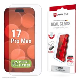 Displex Displayschutzglas "Real Glass Screen Protector mit EASY-ON MountMaster", transparent, B:9,1cm H:1,2cm T:20mm, Displayfolien, Displayschutzfolie, Schutzfolie, Bildschirmschutz, kratz- & sto&szlig;fest