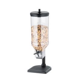 M&uuml;slispender APS "FRESH+EASY-", schwarz, B:17,5cm H:52cm L:21,5cm, Edelstahl, Kunststoff, Lebensmittelaufbewahrungsbeh&auml;lter, M&uuml;slispender, 4,5 Liter Fassungsverm&ouml;gen
