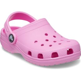 Clog Crocs "Classic Clog T", M&auml;dchen, Gr. 19, rosa (pink), Croslite&trade;, Schuhe Clog, Badeschuh, Sandale, Sommerschuh mit Fersenriemchen