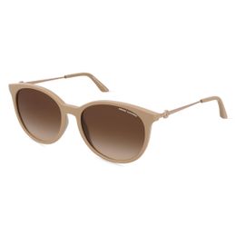 Armani Exchange AX4140S | Damen-Sonnenbrille | Fassung: Vollrand, Cat Eye, Acetat, Grau Gl&auml;nzend | Glasfarbe: Braun Verlaufend