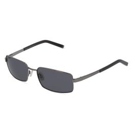 Fielmann CHARME 0516 FLEX SUN CL | Herren-Sonnenbrille | Fassung: Vollrand, Quadratisch, Metall, Gun | Glasfarbe: Grau