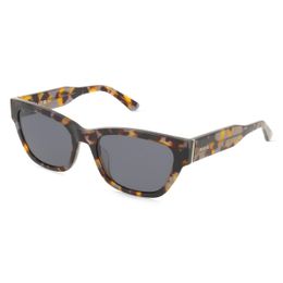 Fossil FOS 2163/G/S | Damen-Sonnenbrille | Fassung: Vollrand, Eckig, Acetat, Havanna | Glasfarbe: Grau