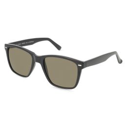 Fielmann MC 585 SUN CL | Herren-Sonnenbrille | Fassung: Vollrand, Quadratisch, Propionat, Schwarz Gl&auml;nzend | Glasfarbe: G15