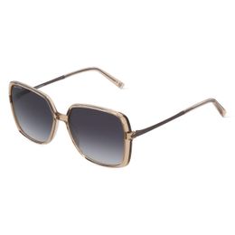 Marc O' Polo Eyewear 506190 | Damen-Sonnenbrille | Fassung: Vollrand, Quadratisch, Kunststoff, Braun Transparent | Glasfarbe: G15 Verlaufend