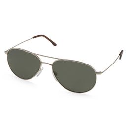 Fielmann BD 039 MOD SUN CL | Unisex-Sonnenbrille | Fassung: Vollrand, Pilot, Metall, Gold | Glasfarbe: Grau