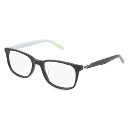 Nike 5546 Brille Teenager | Fassung: Vollrand, Quadratisch, Schwarz Grau