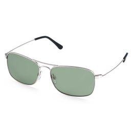 Fielmann BD 313 SUN CL | Herren-Sonnenbrille | Fassung: Vollrand, Quadratisch, Edelstahl, Gold | Glasfarbe: Gr&uuml;n