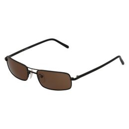 Fielmann MC 306 SUN CL | Kinder-Sonnenbrille | Fassung: Vollrand, Quadratisch, Metall, Schwarz Matt | Glasfarbe: Braun