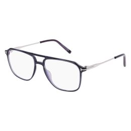 Tom Ford FT5665-B Brille Herren | Fassung: Vollrand, Pilot, Blau Dunkel