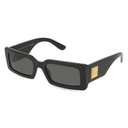 Dolce & Gabbana Dolce&Gabbana 0DG4416 | Damen-Sonnenbrille | Fassung: Vollrand, Quadratisch, Acetat, Schwarz | Glasfarbe: Grau