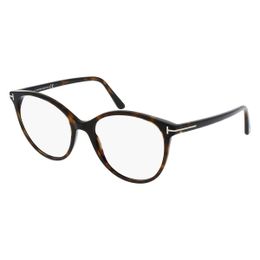 Tom Ford FT5742-B Brille Unisex | Fassung: Vollrand, Rund, Havanna