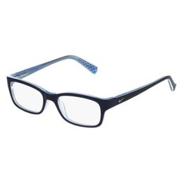 Nike 5513 Brille Teenager | Fassung: Vollrand, Quadratisch, Blau