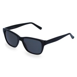 Fielmann INTER 2201 SUN FA | Herren-Sonnenbrille | Fassung: Vollrand, Quadratisch, Propionat, Schwarz | Glasfarbe: Grau