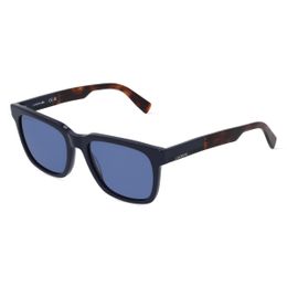 Lacoste L996S | Unisex-Sonnenbrille | Fassung: Vollrand, Quadratisch, Kunststoff, Blau Gl&auml;nzend | Glasfarbe: Blau
