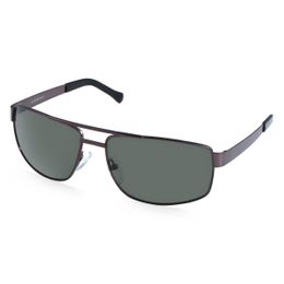 Fielmann BD 322 SUN CL | Herren-Sonnenbrille | Fassung: Vollrand, Quadratisch, Metall, Gun Dunkel | Glasfarbe: Grau