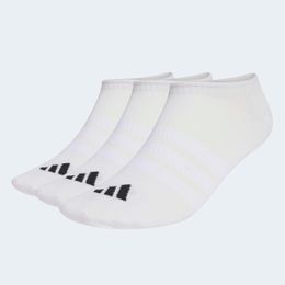 Sportsocken adidas Sportswear "T ESS NS 3P", Damen, Gr. L (43/45), wei&szlig; (wei&szlig;, wei&szlig;, schwarz), Obermaterial: 58% Baumwolle, 36% Polyester, 3% Elasthan, 2% Elastodien, 1% Polyamid, Socken Sportsocken, f&uuml;r Fitness, d&uuml;nne und leichte Konstruktion