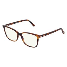 Tom Ford FT5842-BL Brille Damen | Fassung: Vollrand, Quadratisch, Havanna
