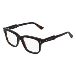 Gucci GG 1265O Brille Unisex | Fassung: Vollrand, Quadratisch, Havanna Dunkel