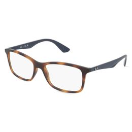 Ray-Ban RX7047 Brille Herren | Fassung: Vollrand, Quadratisch, Havanna Hell