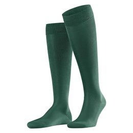 Kniestr&uuml;mpfe Falke "Tiago", Herren, Gr. 41-42, gr&uuml;n (hunter gr&uuml;n), Baumwollmischung, unifarben, normal, Socken Kniestr&uuml;mpfe, mit leichtem Glanz, atmungsaktiv