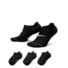 Sportsocken Nike "U NK ED ELVD NS 3P - 144", Damen, Gr. L (42/45), schwarz-wei&szlig; (multi, color2), Obermaterial: 68% Baumwolle, 30% Polyester, 2% Elasthan, Socken Sportsocken, f&uuml;r sportliche Aktivit&auml;ten
