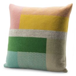 R&oslash;ros Tweed Lammwollkissenbezug Bauhausstil Pastell
