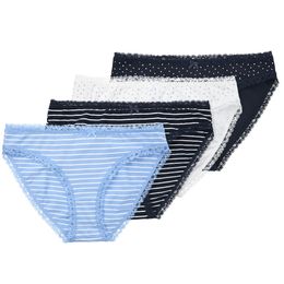Gina Benotti 4 Damen Slips mit Spitze