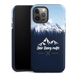 DeinDesign iPhone 12 Pro Max Handy Panzer Handyh&uuml;lle robuste Outdoor H&uuml;lle Schutzh&uuml;lle gl&auml;nzend Wanderlust Sky Mountain Tough Case