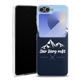 DeinDesign Galaxy Z Flip 7 FE Handy Hard Case Schutzh&uuml;lle transparent Smartphone Handy H&uuml;lle Wanderlust Sky Mountain Hard Case