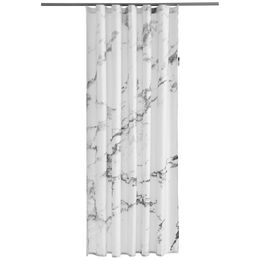 Kleine Wolke Duschvorhang Marble, Anthrazit, Textil, Mauer, 180x200 cm, Textiles Vertrauen - Oeko-Tex&reg;, wasserabweisend, Badtextilien, Duschvorh&auml;nge