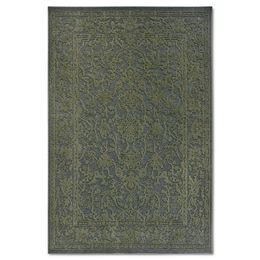 Villeroy & Boch Villeroy & Boch Flachwebeteppich Kollektion 1879, Waldgr&uuml;n, Textil, Floral, rechteckig, 160x230 cm, Oeko-Tex&reg; Standard 100, f&uuml;r Fu&szlig;bodenheizung geeignet, in verschiedenen Gr&ouml;&szlig;en erh&auml;ltlich, pflegeleicht, strapazierf&auml;hig, leicht zusammenrollbar, Teppiche & B&ouml;den, Teppiche, Webteppiche