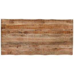 Landscape Tischplatte, Natur, Holz, Mangoholz, 100x5.5x200 cm, Esszimmer, Tische, Esstische, Tischsysteme, Tischplatte