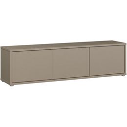 CARRYHOME Lowboard, Taupe, Kunststoff, 154.2x42.5x34.9 cm, Beim&ouml;bel erh&auml;ltlich, Wohnzimmer, Wohnw&auml;nde, Lowboards