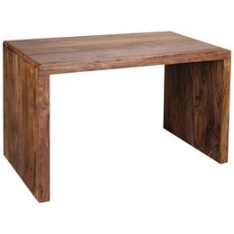 Mid.you Schreibtisch, Sheesham, Holz, Sheesham, massiv, rechteckig, Wange, 60x76x120 cm, Arbeitszimmer, Schreibtische, B&uuml;rotische