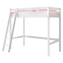 Livetastic Hochbett Ticaa 809933 Matthias 90, Wei&szlig;, Holz, Kiefer, massiv, H&ouml;he ca. 16 cm, links montierbar, rechts montierbar, 90x200 cm, nur f&uuml;r Rollroste geeignet, Kinder- & Jugendzimmer, Kinderm&ouml;bel, Kinderbetten, Hochbetten