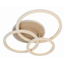 Fischer und Honsel Fischer & Honsel Led-Deckenleuchte Gelder, Sand, Metall, warmwei&szlig;, kaltwei&szlig;, tageslichtwei&szlig;, 60 cm, Farbtemperaturwechsler, Lampen & Leuchten, Innenbeleuchtung, Leuchten nach R&auml;umen, Schlafzimmerlampen