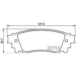 MAGNETI MARELLI Bremsbelagsatz, Scheibenbremse 363700483166 f&uuml;r SATURN TOYOTA LEXUS