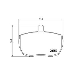MAGNETI MARELLI Bremsbelagsatz, Scheibenbremse 363700506001 f&uuml;r SATURN Ford ALFA ROMEO LAND ROVER