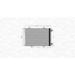 MAGNETI MARELLI Kondensator, Klimaanlage 350203822000 f&uuml;r Vaughall Citro&euml;n/Peugeot DS