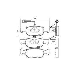 MAGNETI MARELLI Bremsbelagsatz, Scheibenbremse 363700423057 f&uuml;r ALFA ROMEO Fiat