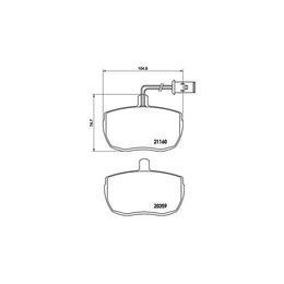 MAGNETI MARELLI Bremsbelagsatz, Scheibenbremse 363700506006 f&uuml;r SATURN Ford LAND ROVER