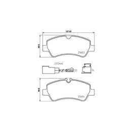 MAGNETI MARELLI Bremsbelagsatz, Scheibenbremse 363700424187 f&uuml;r Ford